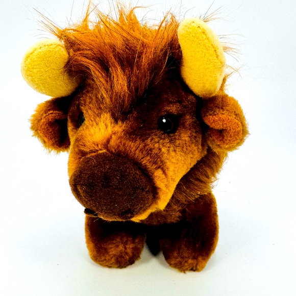 Russ | Toys | Vtg Russ Berrie Buffalo Bison Plush Stuffed Animal 6 ...